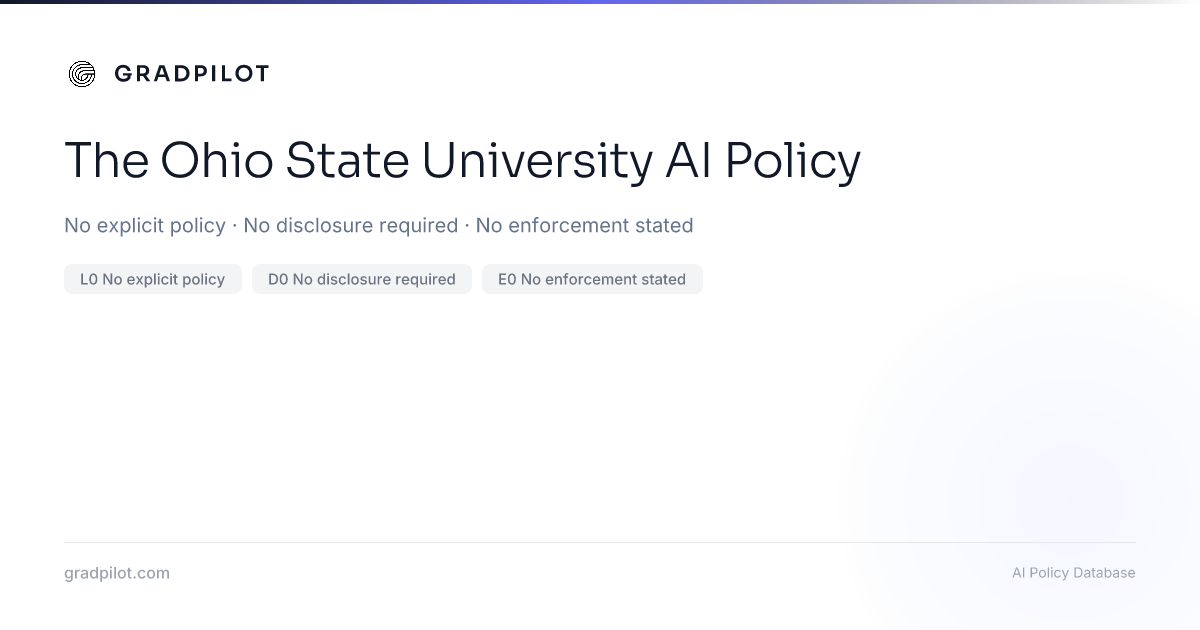 The Ohio State University AI Policy: Can You Use ChatGPT? (2026 ...